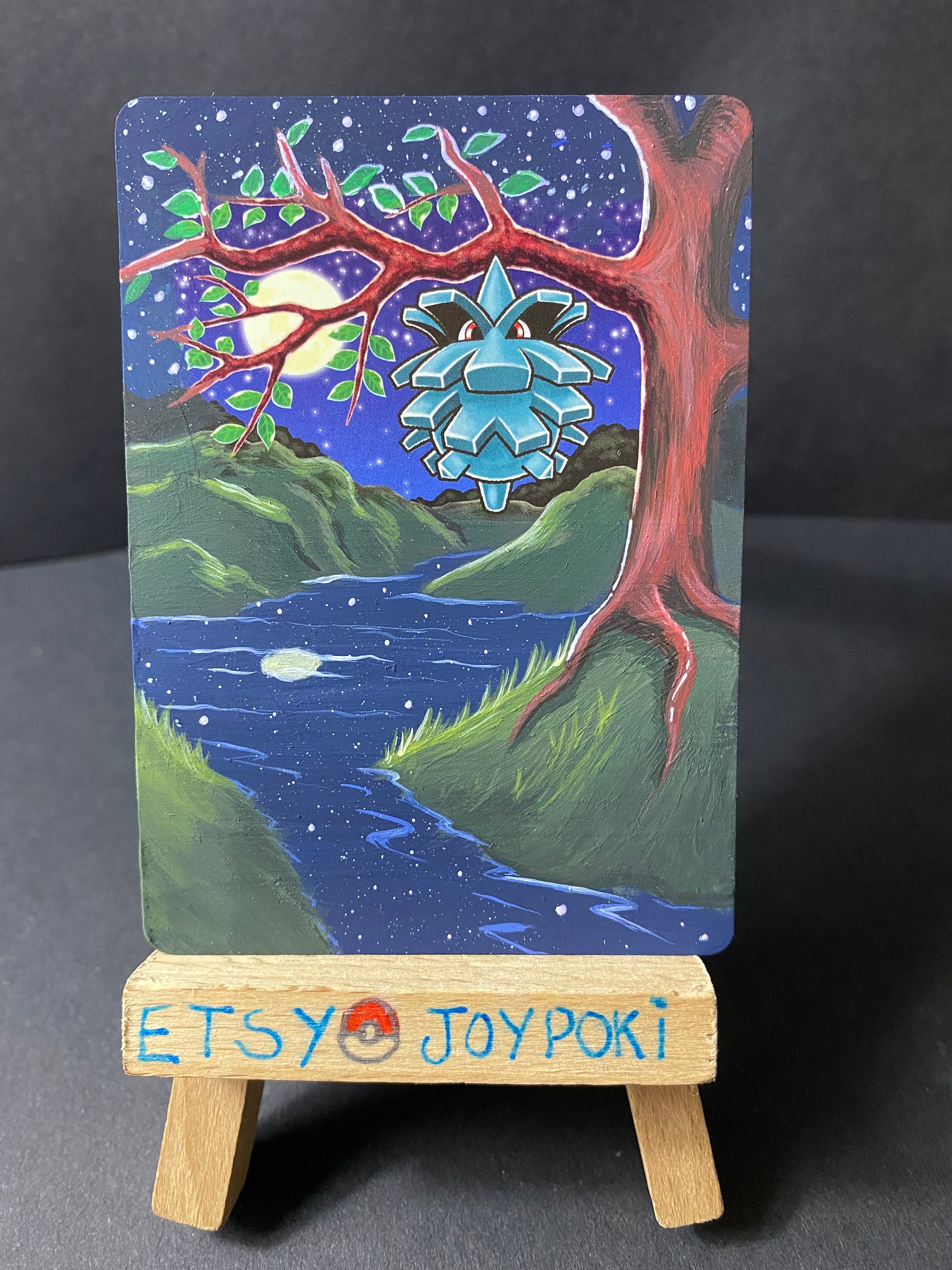 Hand Painted Pineco Pokemon Card - Etsy