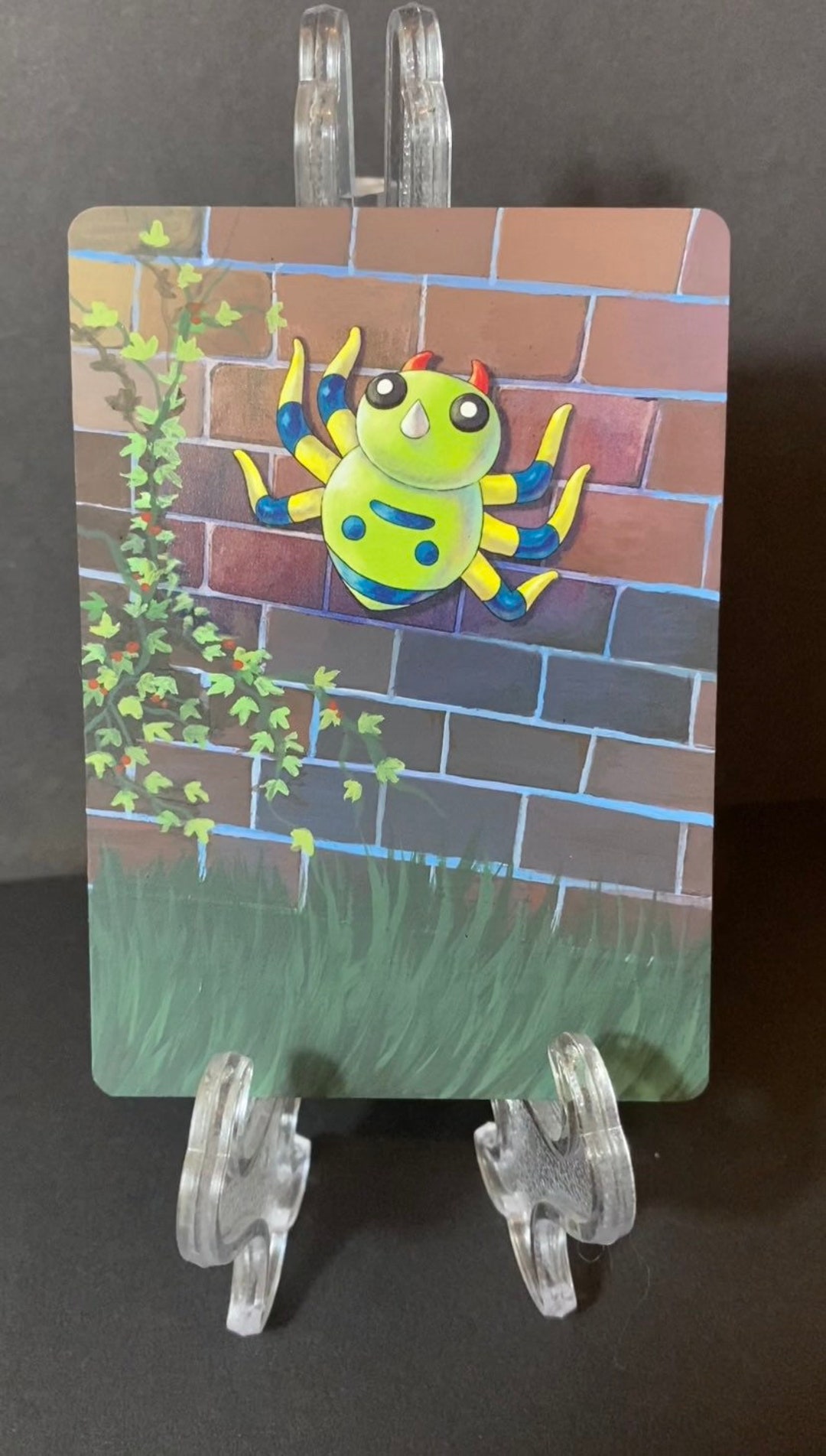 Hand Painted Spinarak Pokemon Card - Etsy UK