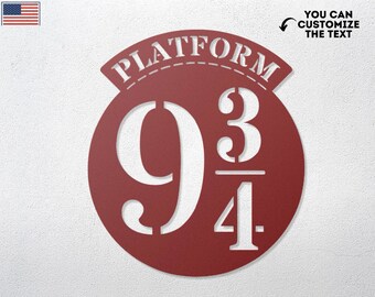Platform 9 3 4 Sign - Etsy
