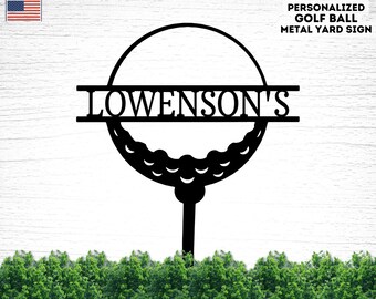 Metal Golf Ball Sign - Etsy