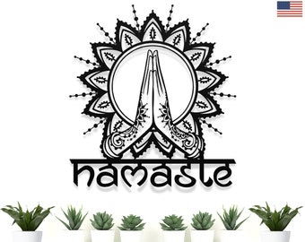 Namaste Metal Sign - Etsy