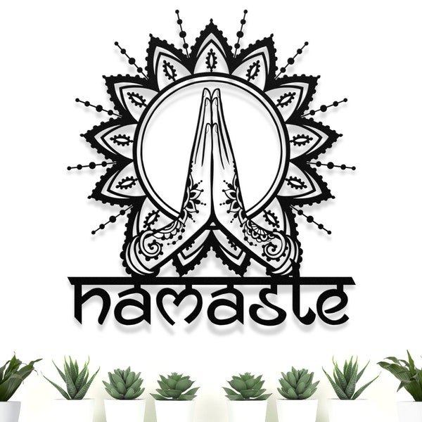 Namaste Sign - Etsy
