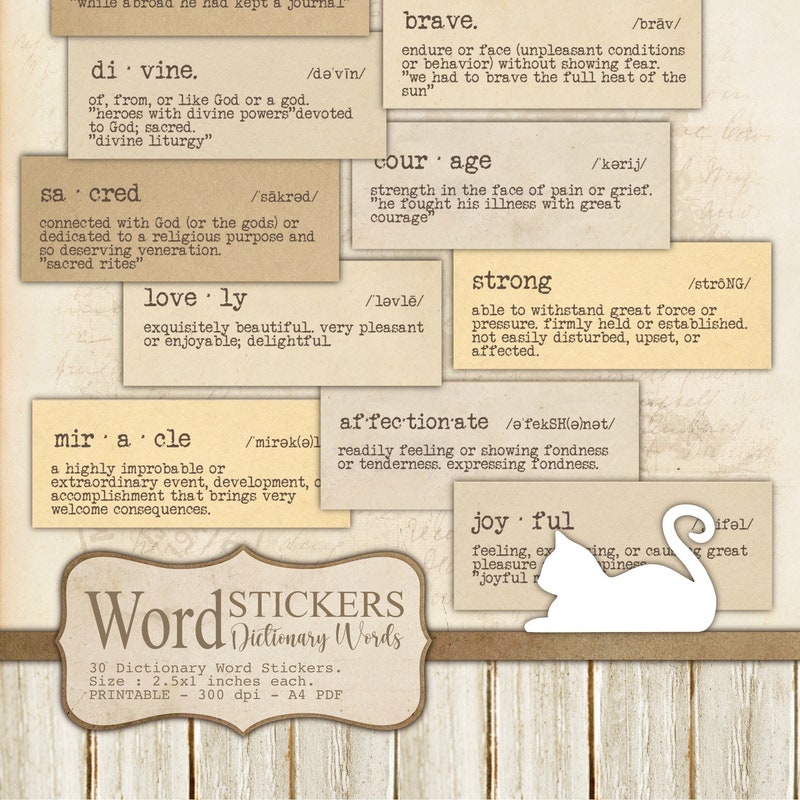 Word Wall Stickers - Etsy