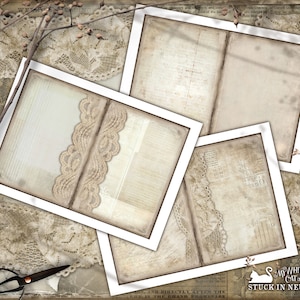 Junk Journal, Stuck in Neutral, Blank Journal Pages, Printable, Neutral ...