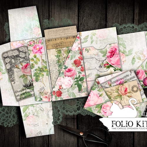 Junk Journal Autumn Diary Folio Folding Folio Loaded - Etsy Canada