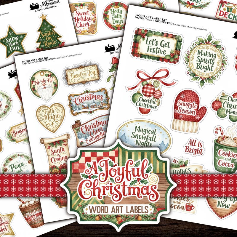 December Word Art - Etsy