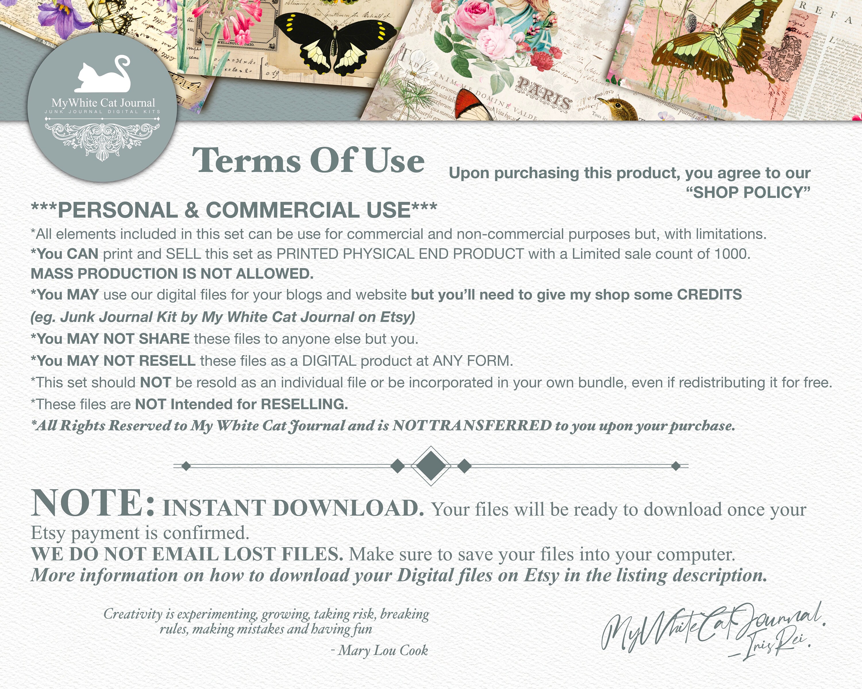 Junk Journal Ink Saver Stamp Papers Collage Paper - Etsy