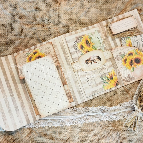 Junk Journal Folding Folio Loaded Folder Lovely Floral - Etsy