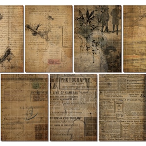 Junk Journal, Vintage Newspaper, Printable, Collage Paper, Magazine ...