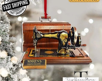 Sewing Machine Tree Ornament - Etsy