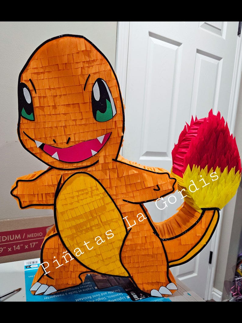 Pokemon Charmander Pinata/pokemon Party Supplies / Pokemon Pinata Boy ...