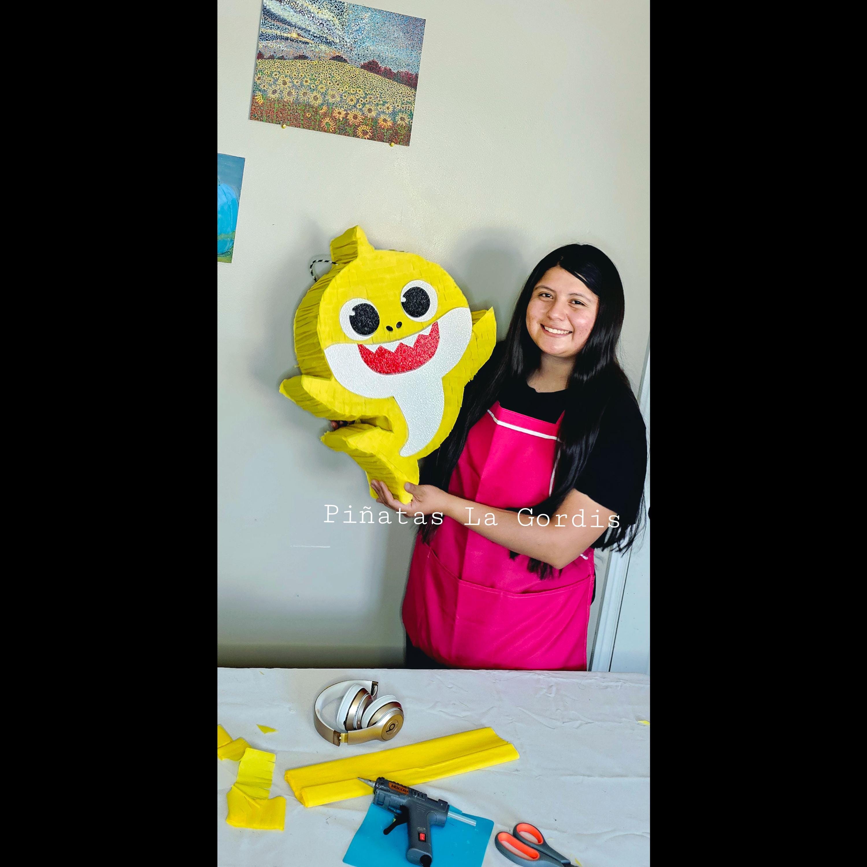 Yellow Baby Shark Piñata,baby Shark Piñata,baby Shark Piñata for 1st ...