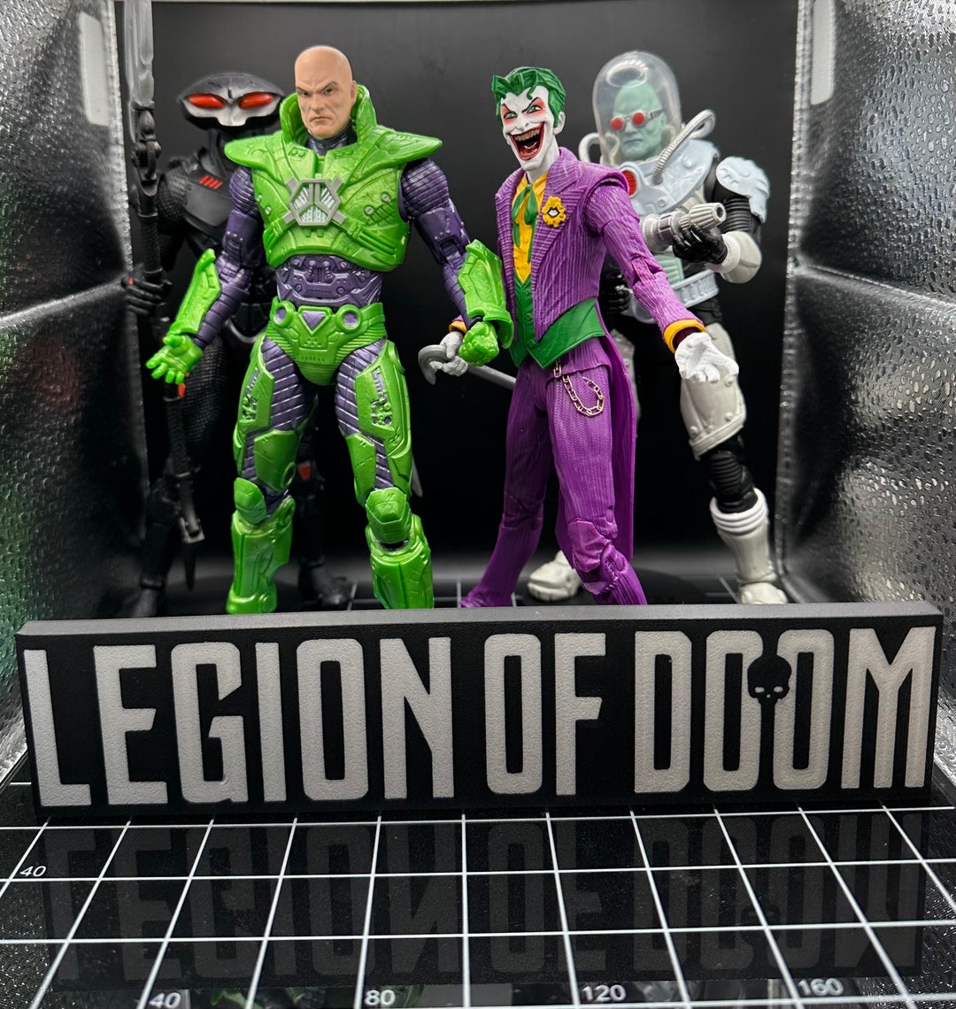 Super Villain Team Action Figure Standee - Etsy