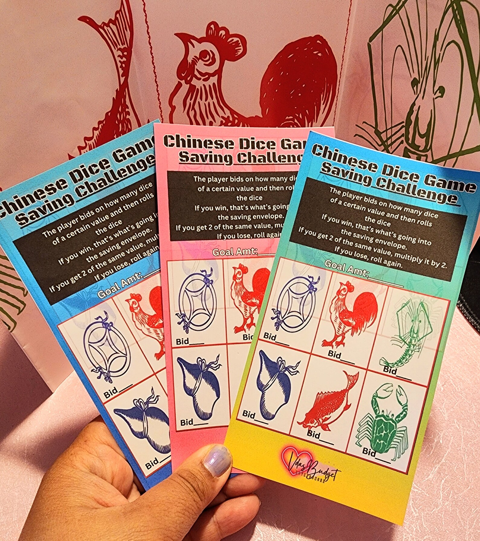 Chinese Dice Game Saving Challenge - Etsy