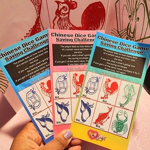 Chinese Dice Game Saving Challenge - Etsy