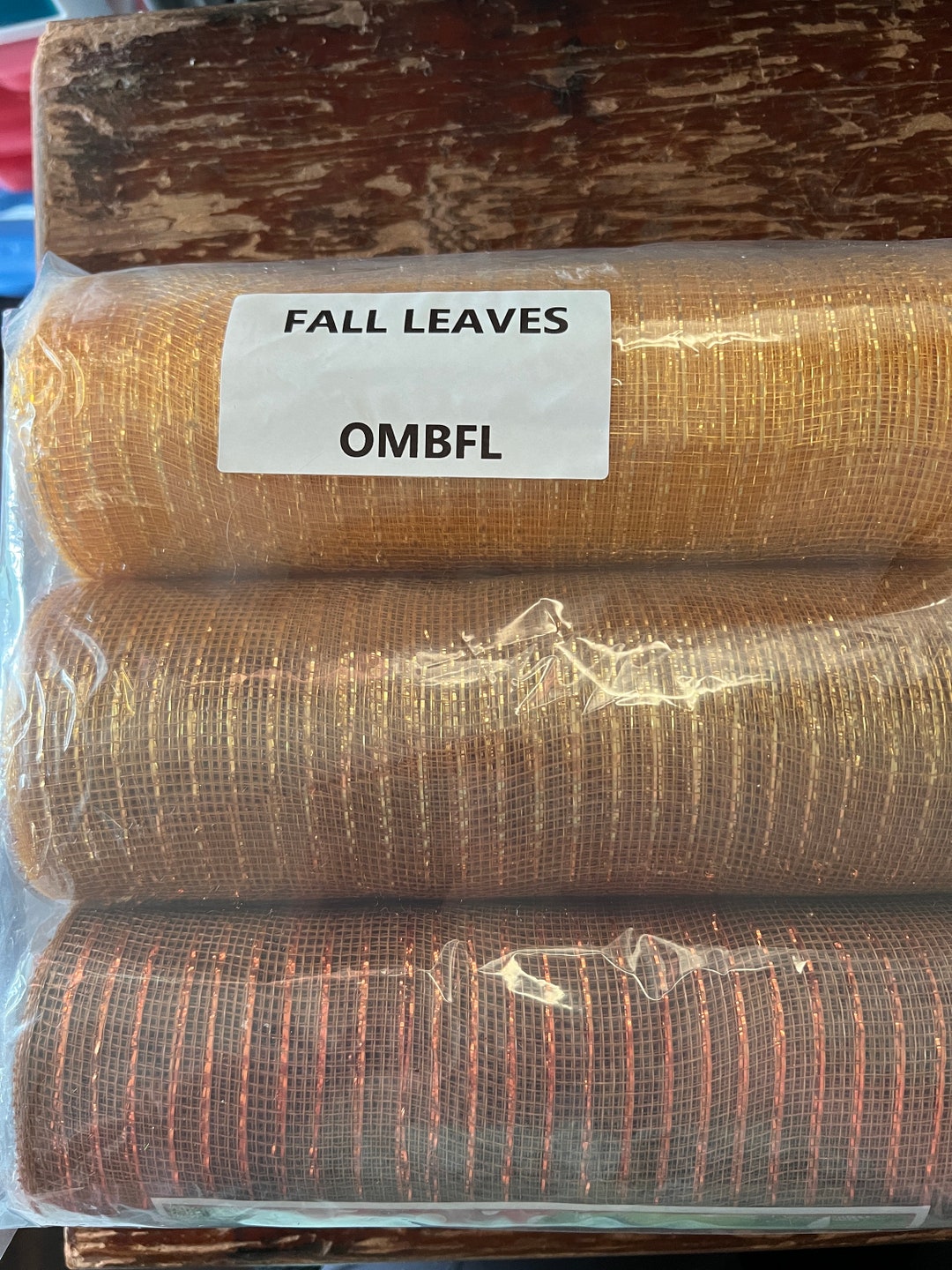 10 Fall Leaves Ombre Deco Mesh - Etsy