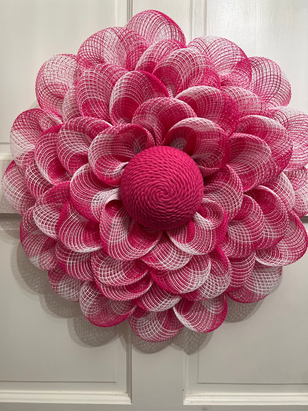 Pink Buffalo Check Flower for Spring Thru Summer. - Etsy