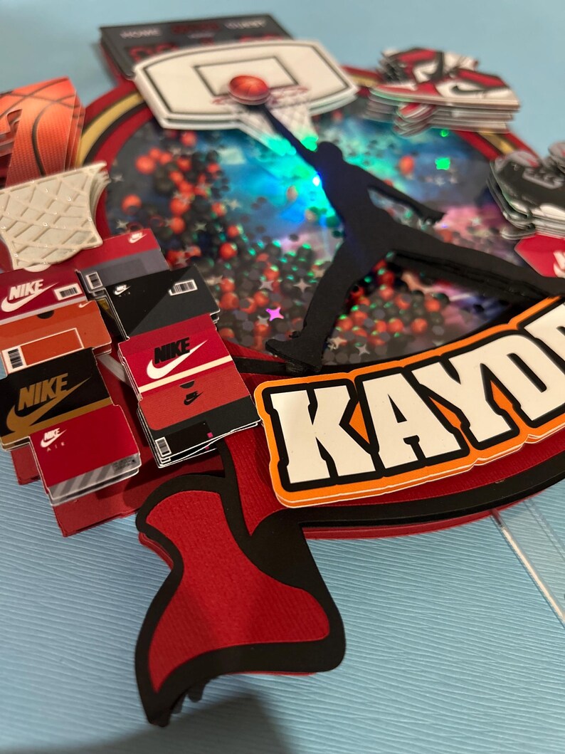 Sneaker Cake Topper Jordan Cake Topper Jordan Inspired Decoration ...