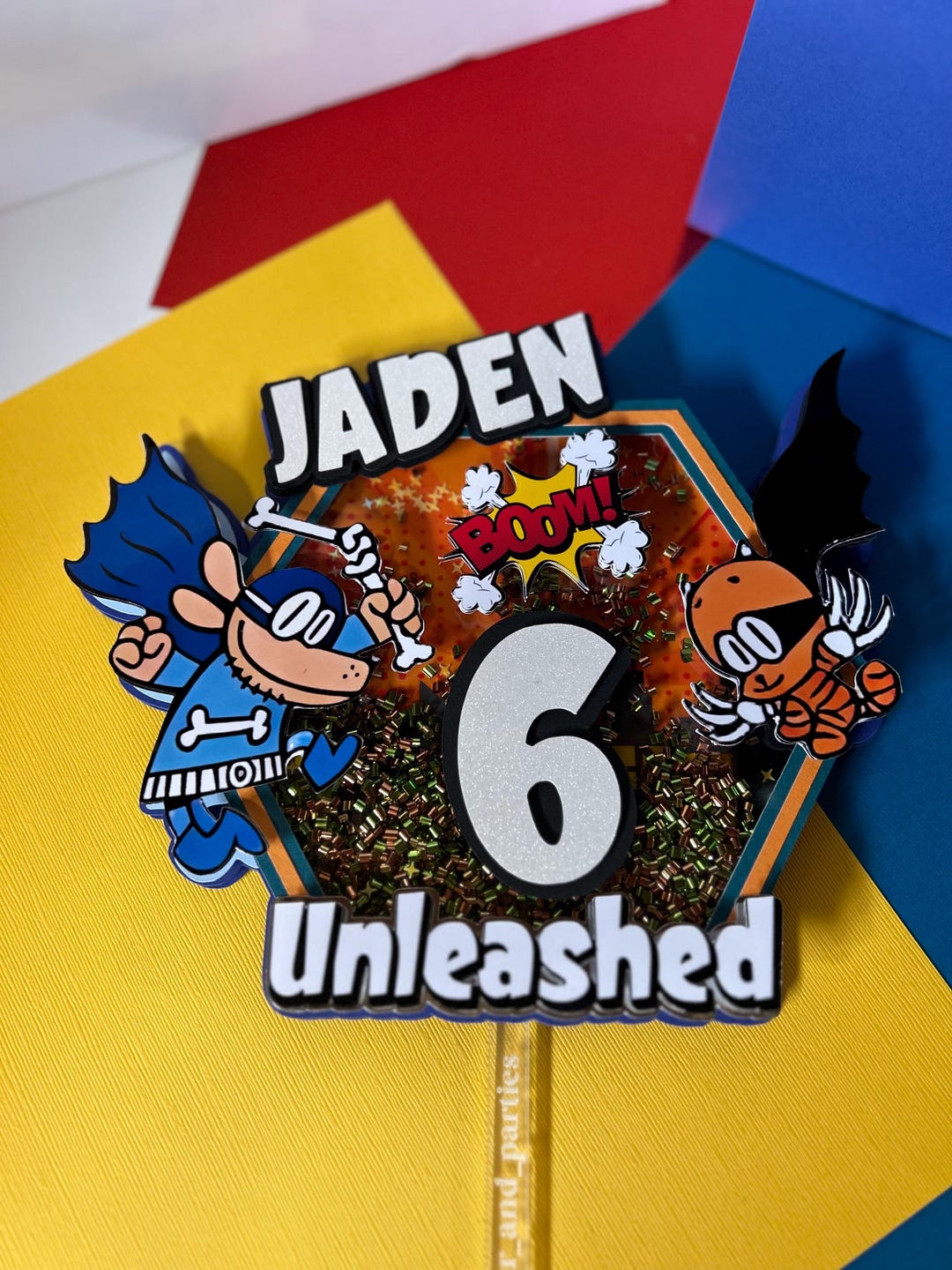 Dogman Cake Topper Dogman Party Decor - Etsy