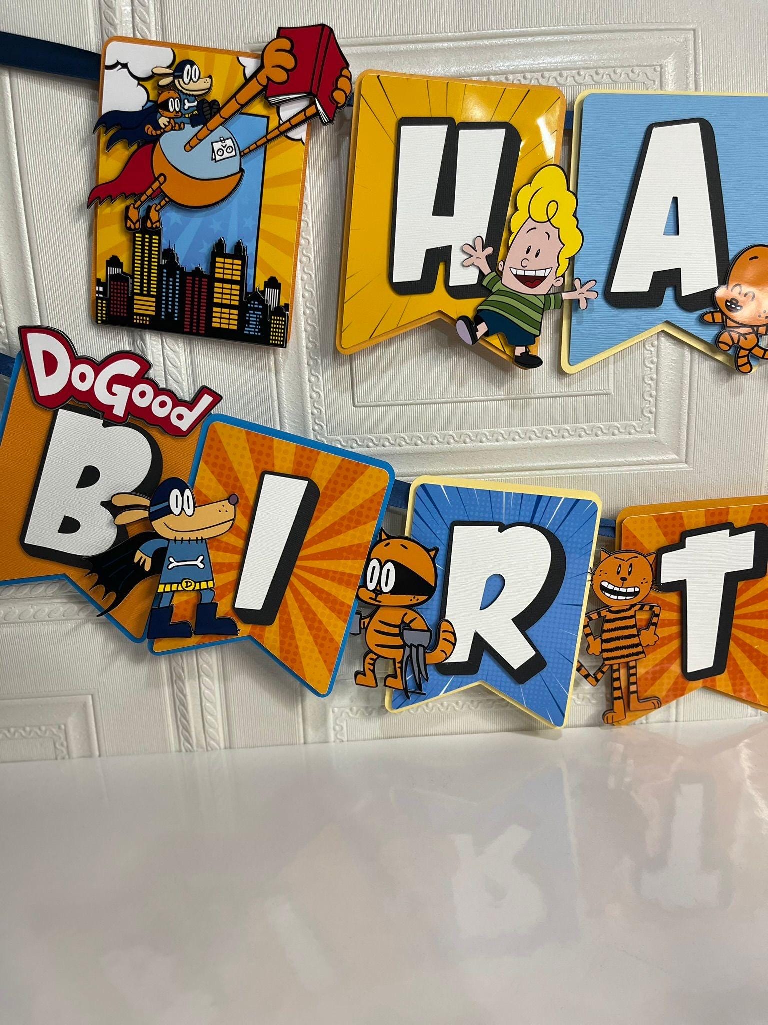 Dogman Birthday Banner - Etsy