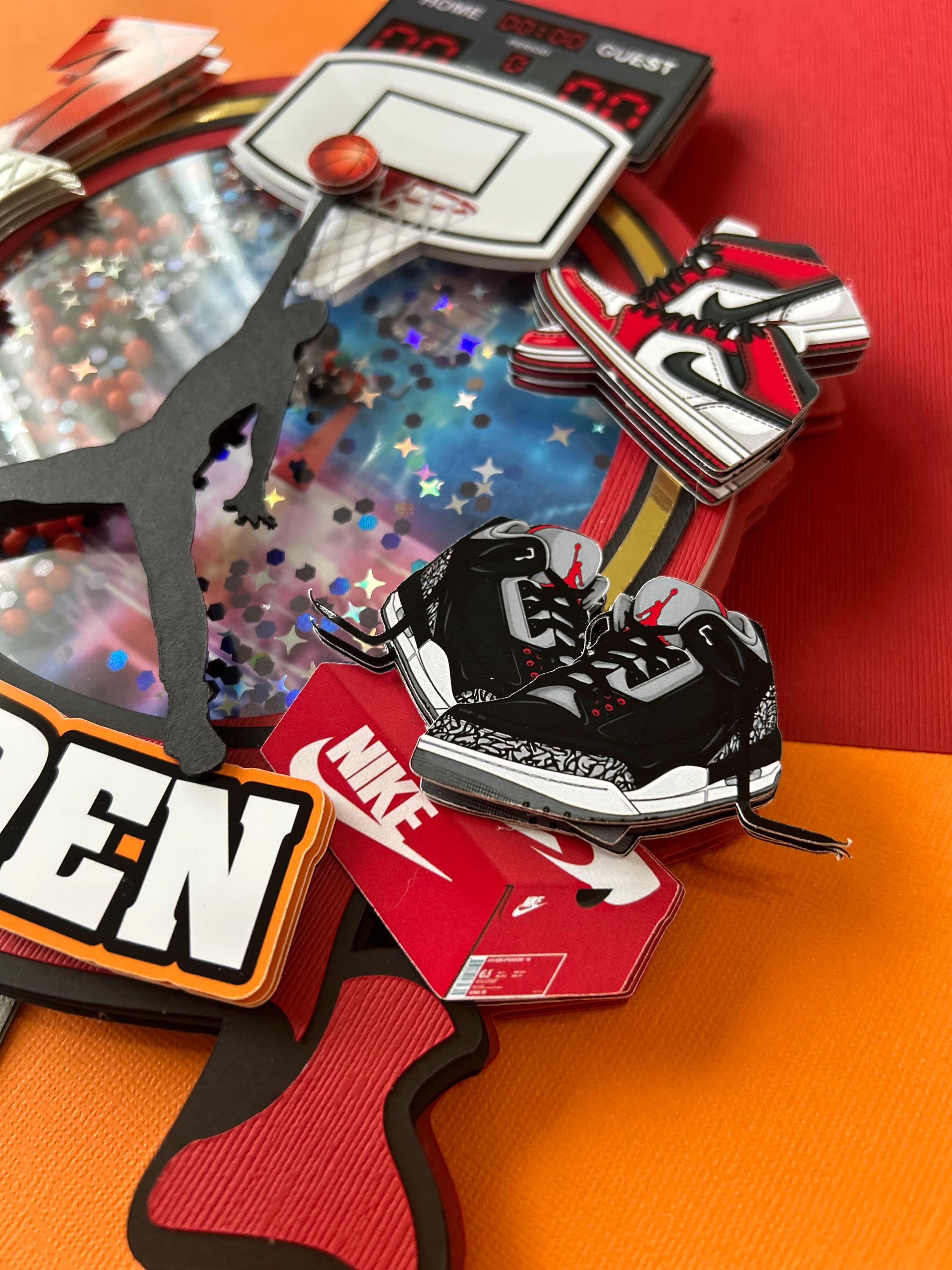 Sneaker Cake Topper Jordan Cake Topper Jordan Inspired Decoration ...