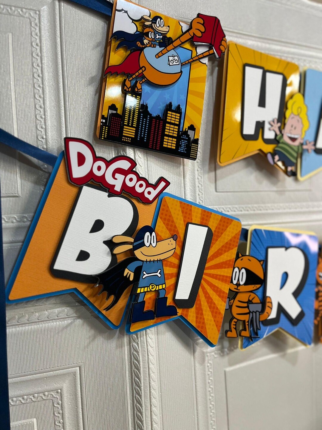 Dogman Birthday Banner - Etsy