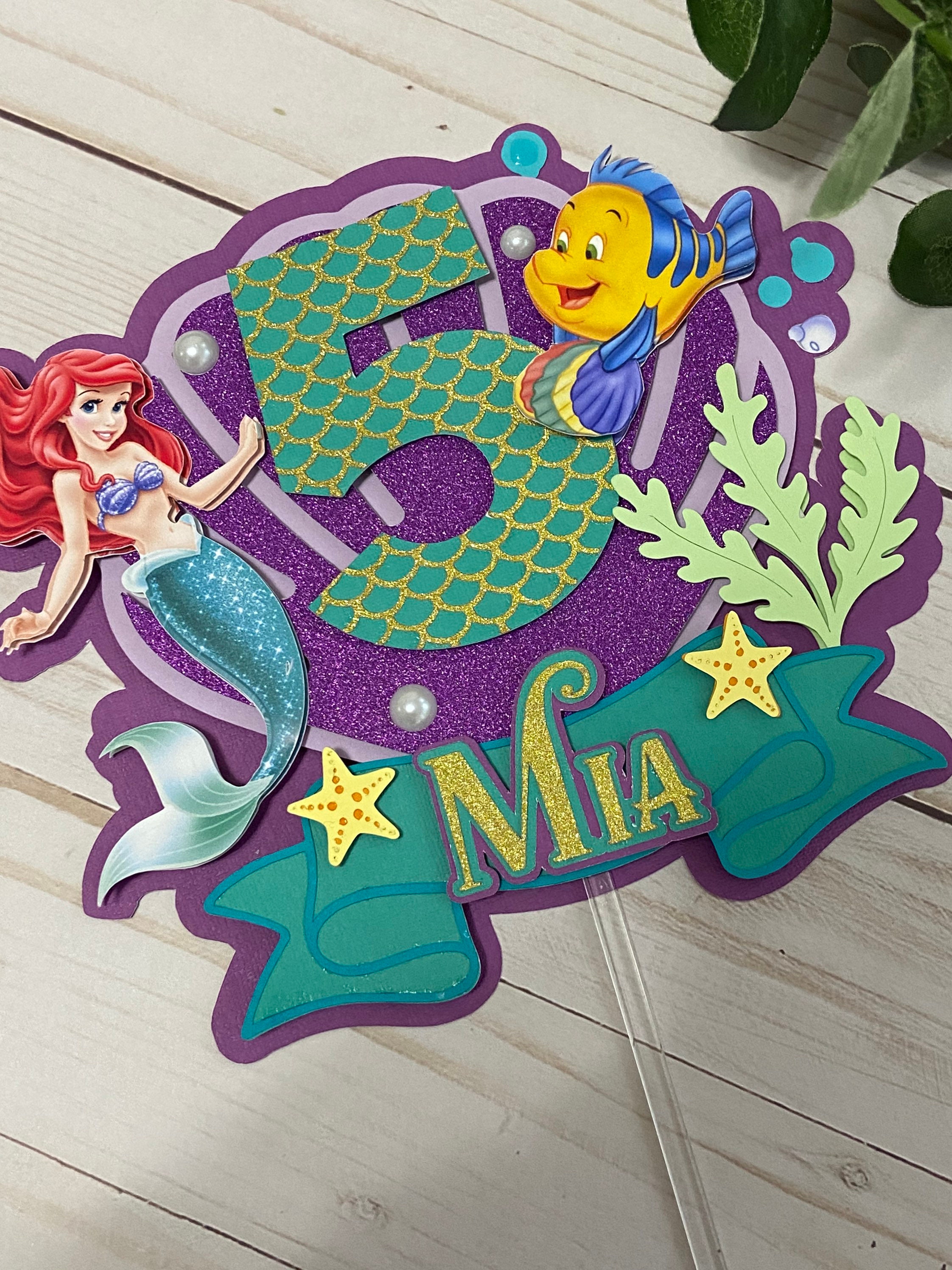 Little Mermaid Cake Topper - Etsy