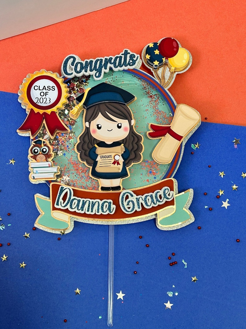 Pre-k Grad Cake Topper Graduation Cake Topper Kinder Grad - Etsy