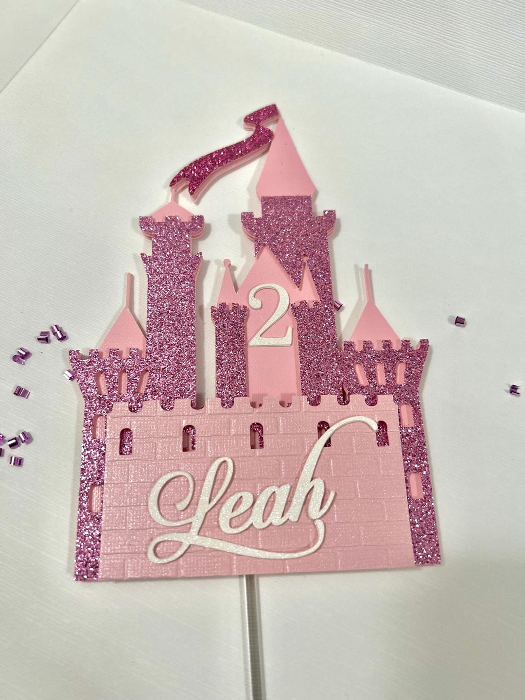Princess Catle Cake Topper Custom Castle Topper Disney Castle Princess ...