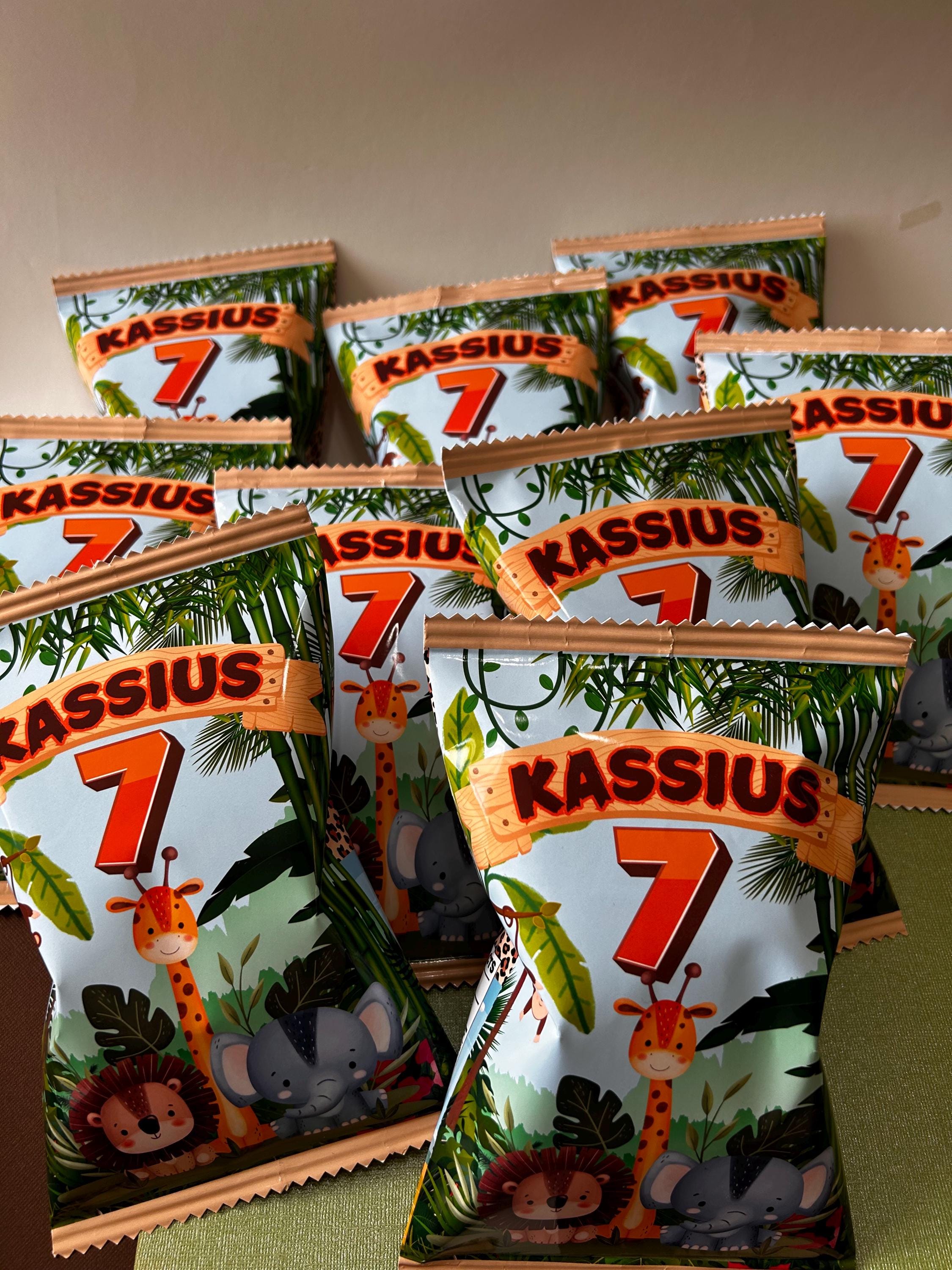 Safari Chip Bags, Two Wild Chip Bags, Baby Safari Chips, Personalized ...