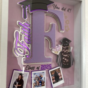 Graduation Shadow Box Graduation Cap Custom Shadow Box Grad Gifts Nurse ...