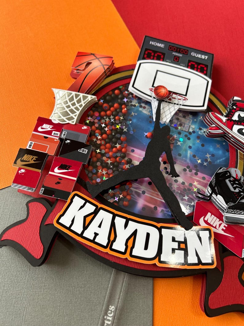 Sneaker Cake Topper Jordan Cake Topper Jordan Inspired Decoration ...