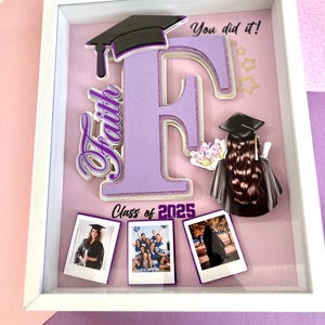 Graduation Shadow Box Graduation Cap Custom Shadow Box Grad Gifts Nurse ...
