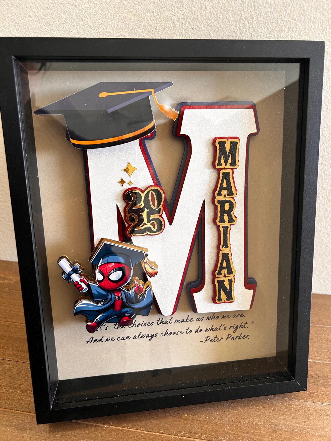 Graduation Gift, Custom Graduation Letter, Spider-man Graduation Gift ...