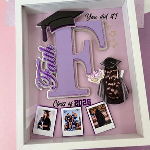 Graduation Shadow Box Graduation Cap Custom Shadow Box Grad Gifts Nurse ...