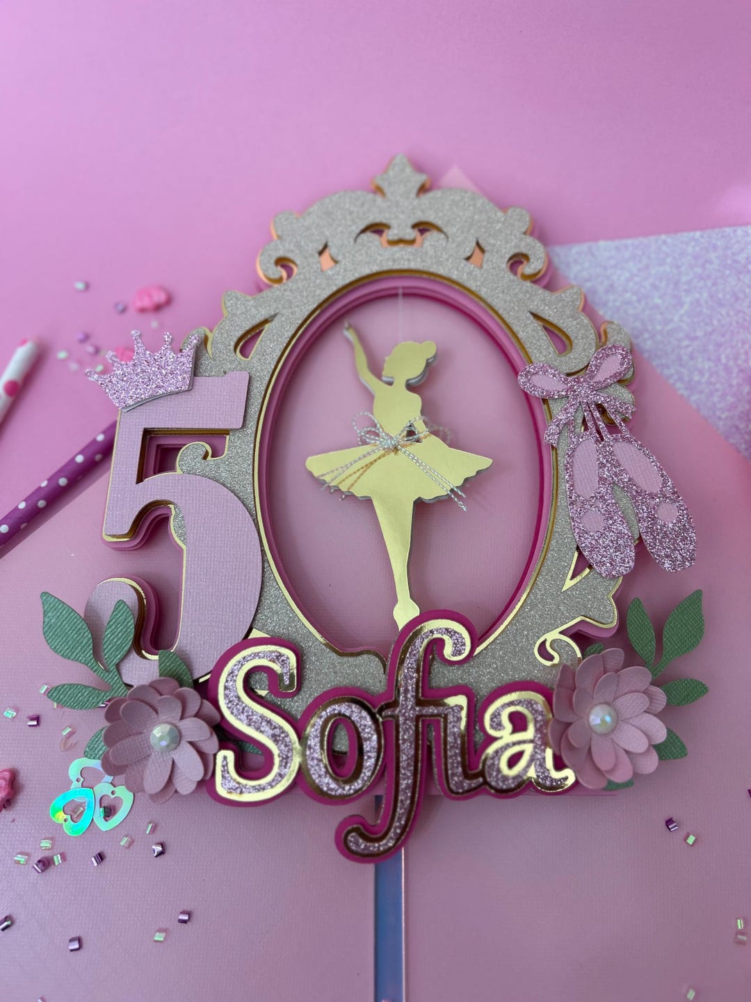 Ballerina Cake Topper, Tutu Cake Topper Ballerina Decoration, Ballerina Party Theme, Ballerina ...