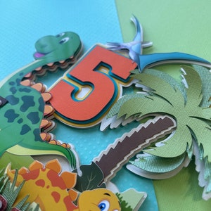 Dino Cake Topper, Dinosaur Cake Topper, Baby Dinosaur Cake Topper, T ...