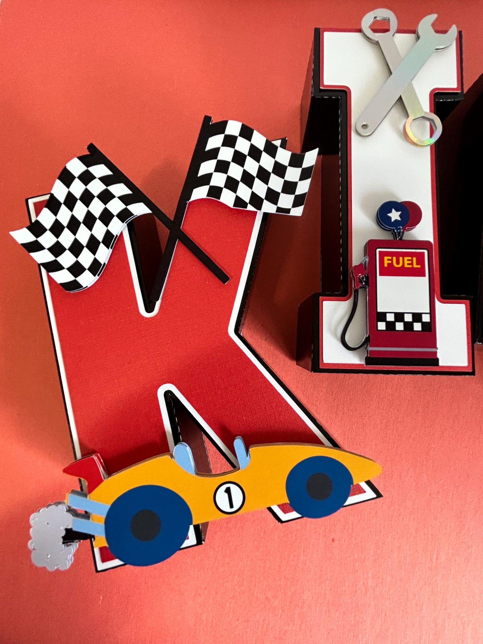 Cars 3d Letter Cars Party Decor Cars Center Pieces 3d Letter - Etsy