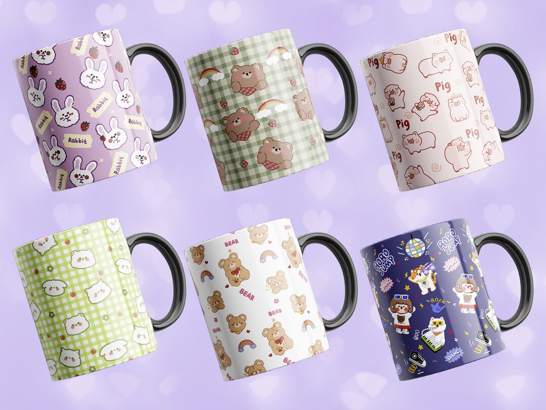 12 Super CUTE MUG TEMPLATES Digital Download Sublimation - Etsy