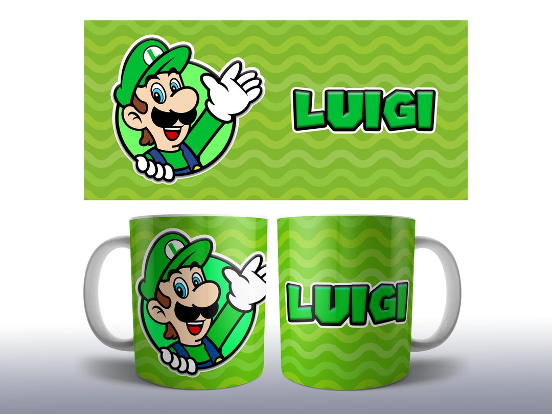 Luigi Mario Bros MUG TEMPLATE DIGITAL Download Super Mario - Etsy Australia