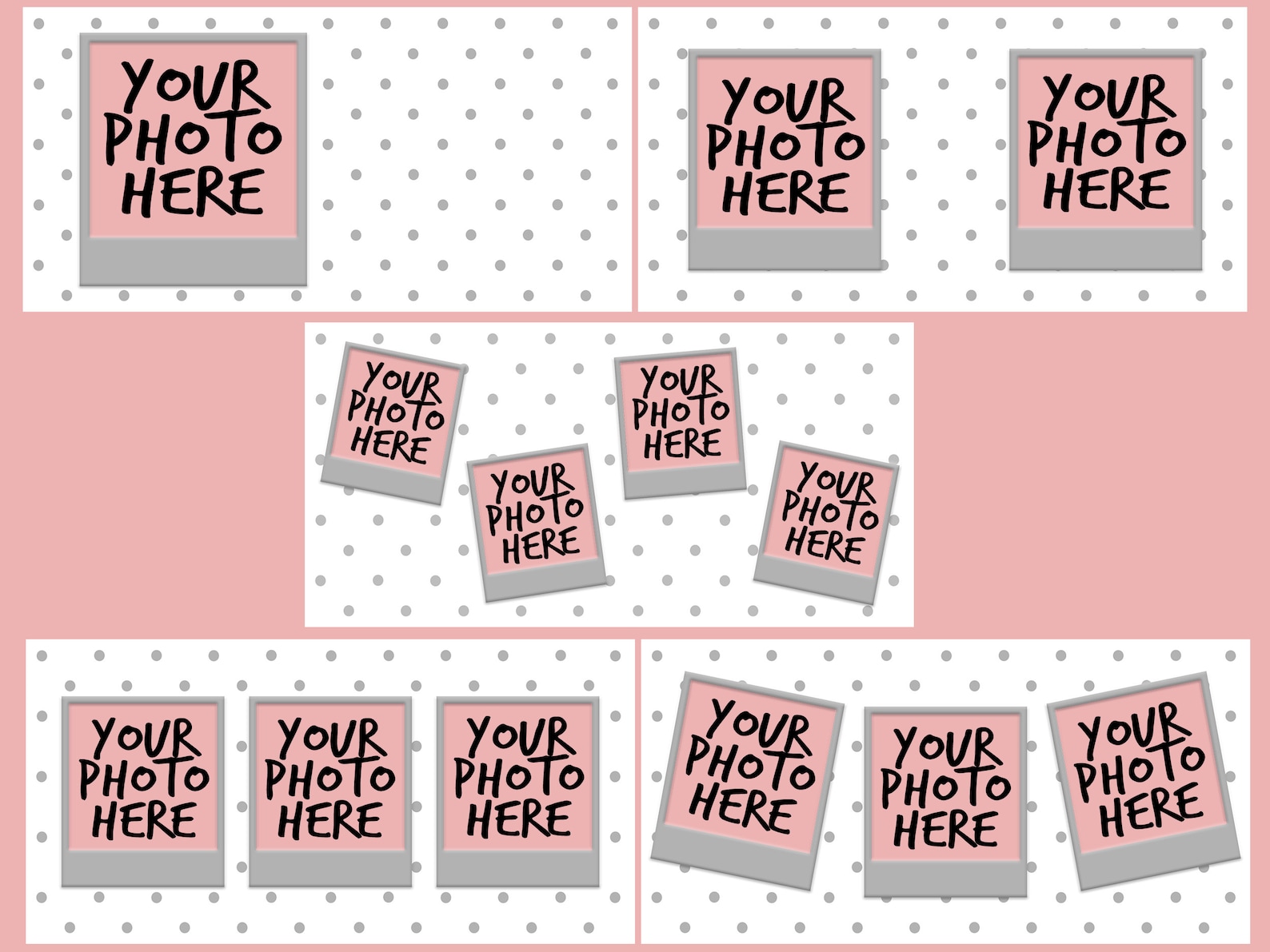 5 Plantillas Para Tazas Con Fotos, Descarga DIGITAL, Taza De ...
