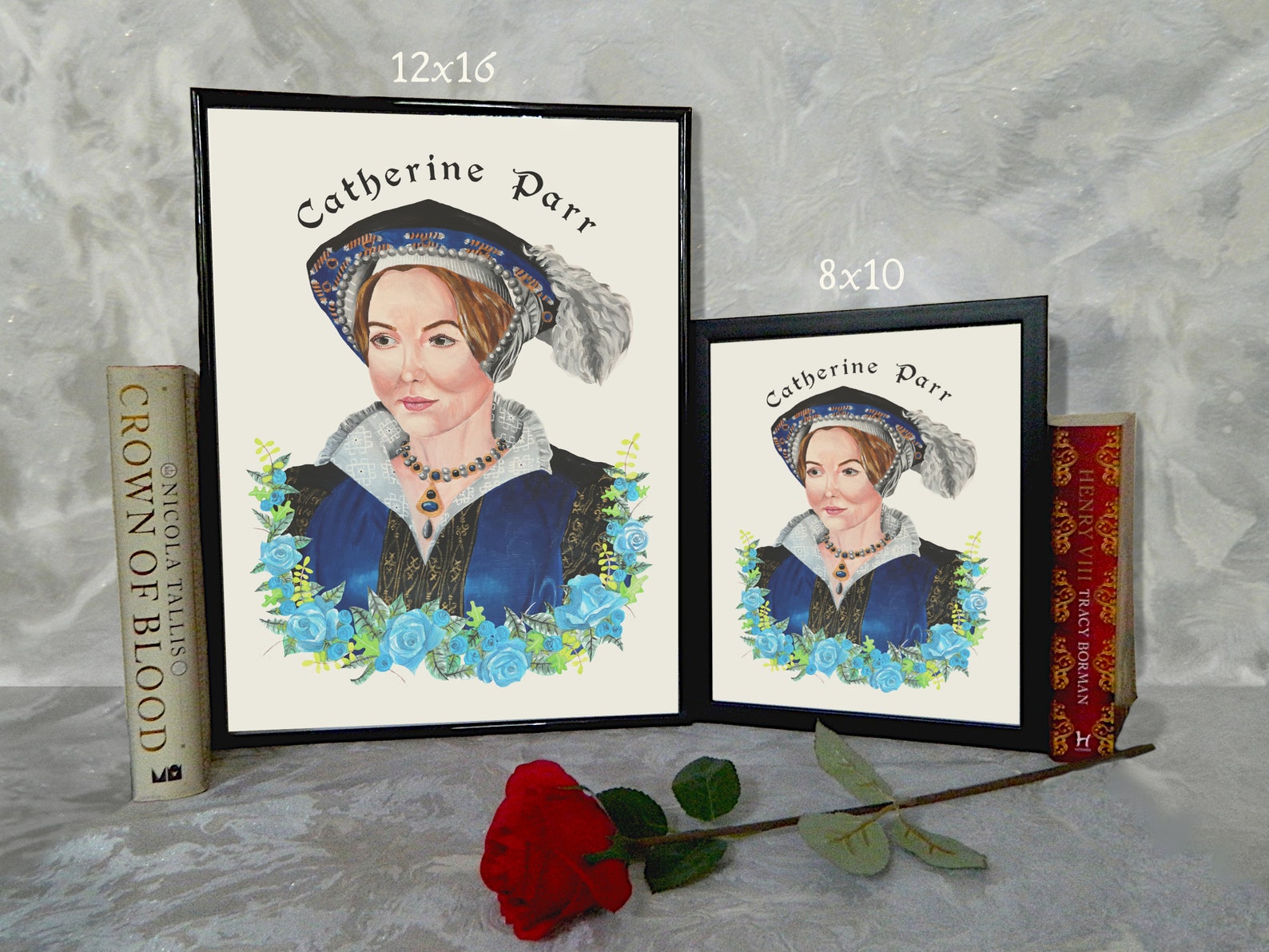 Catherine Parr Portrait Print Tudor Poster, Henry VIII Wife, History ...
