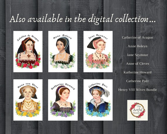 History Teacher Resources Katherine Howard Digital Art Portrait Tudor ...