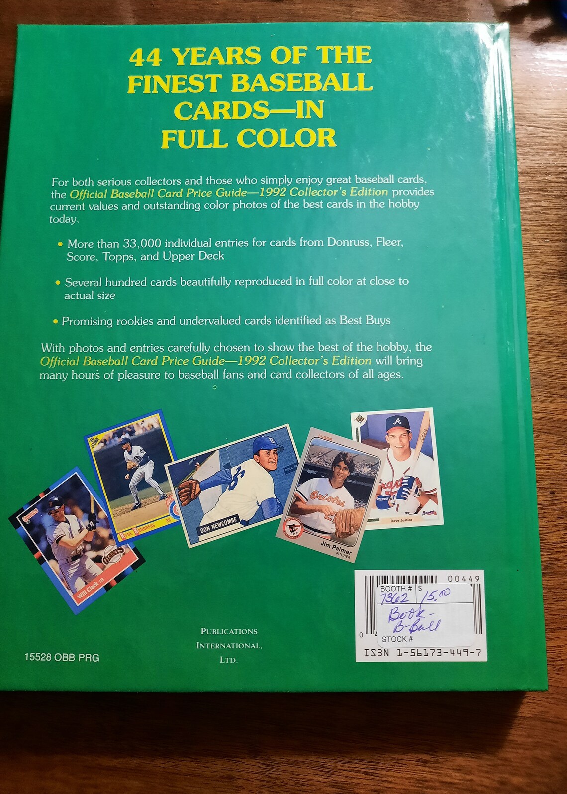 Official Baseball Card Price Guide - 1992 Collector's Edition - Etsy