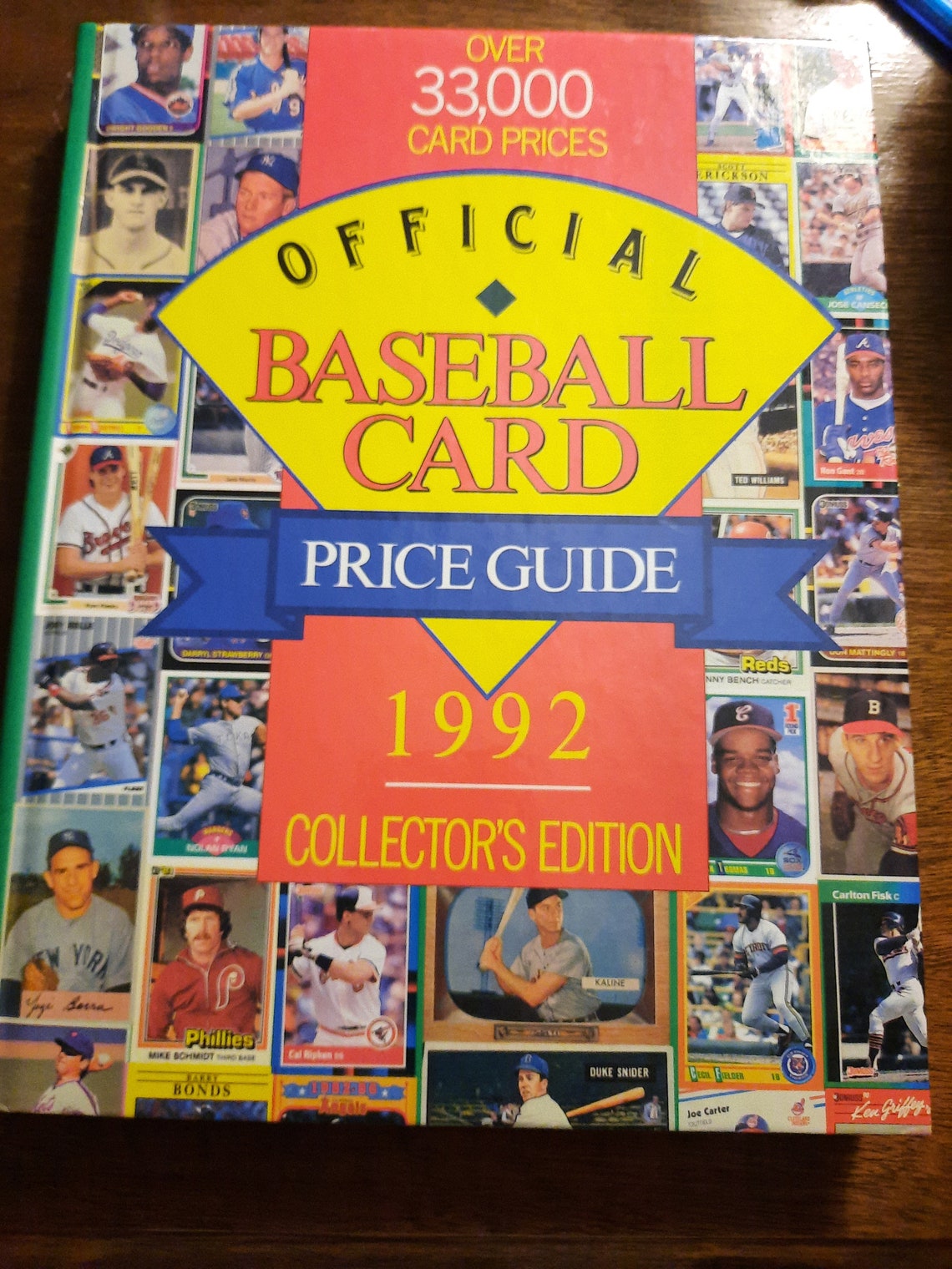Official Baseball Card Price Guide - 1992 Collector's Edition - Etsy