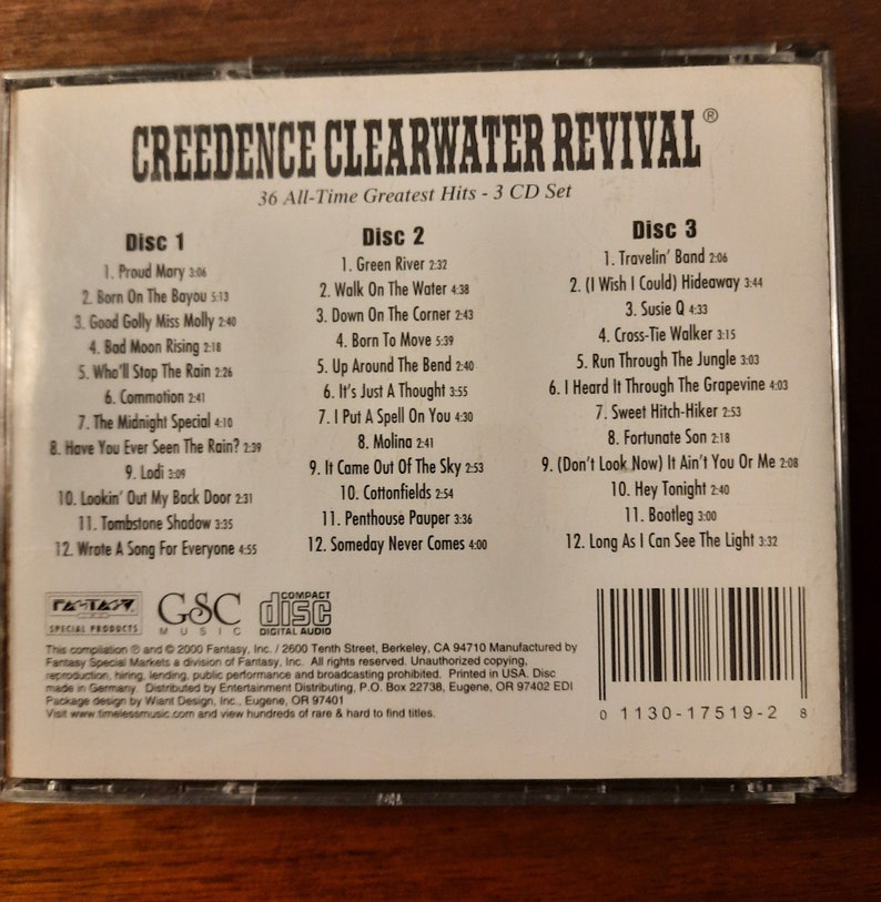 Creedence Clearwater Revival - Greatest Hits - Etsy