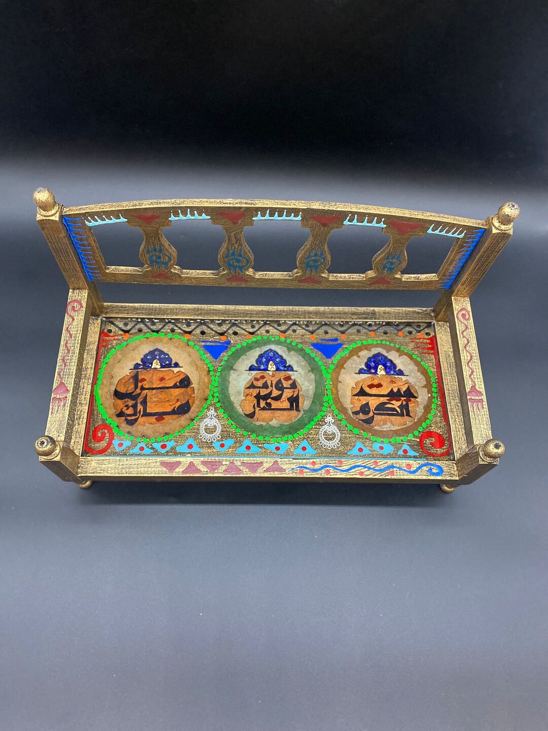 Wooden PAPYRUS Paper BENCH TRAY - Etsy