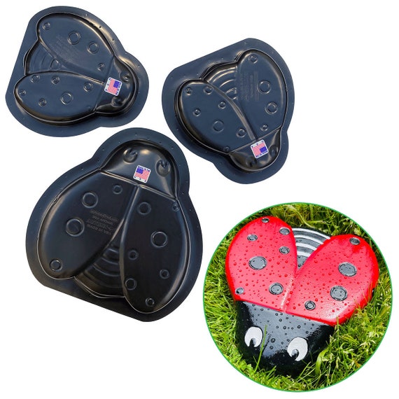 AUTUMN Ladybug Stepping Stone Mold Concrete Cement Form DIY | Etsy