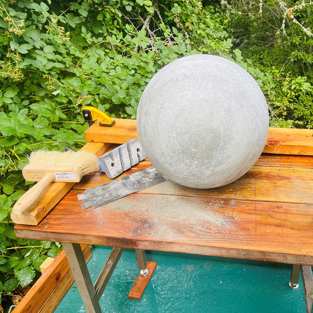 12 Inch Sphere Mold AUTUMN - Concrete Cement Ball Mold For Garden Decor ...
