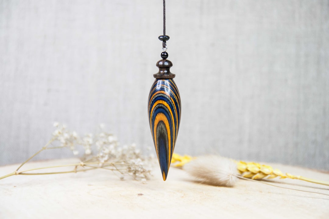Divination Pendulum in Colored Plywood france and Ziricote Wood mexico ...